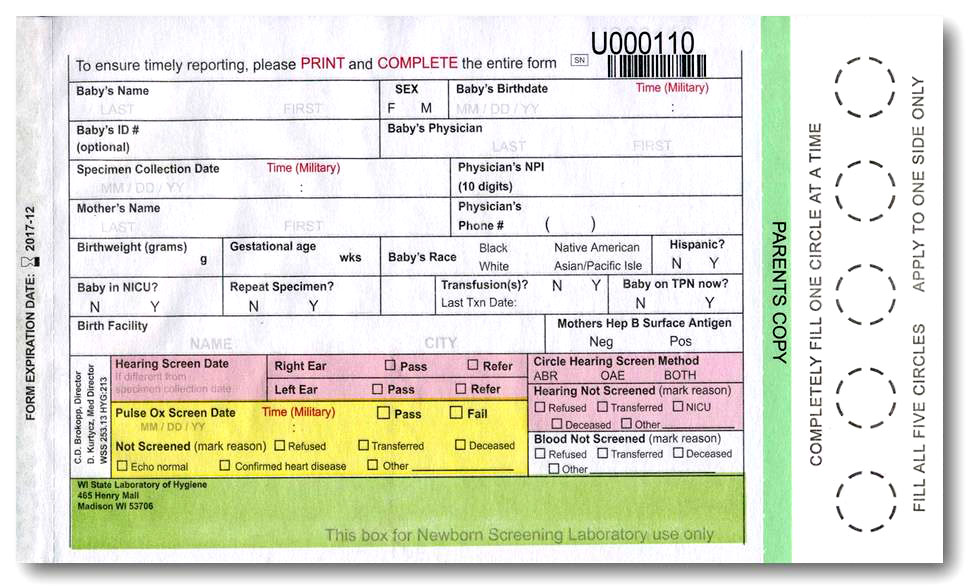 NBS-NewNBScard-040715 | Wisconsin State Laboratory of Hygiene