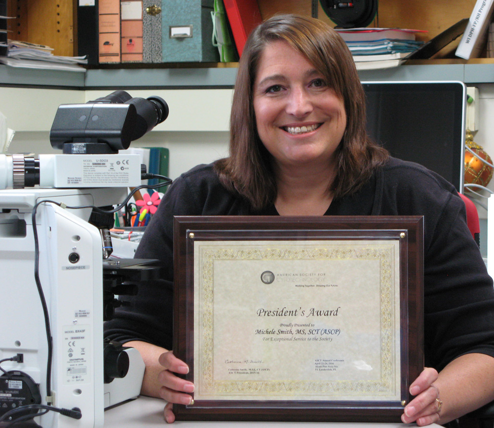Michele Smith Receives National Cytotechnology Award | Wisconsin State ...