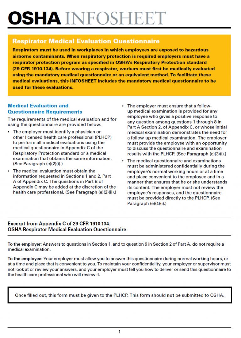 Respiratory Protection Program Requirements – COVID | Wisconsin State Laboratory of Hygiene