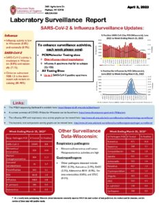 230403_Lab Surveillance Report 040323 | Wisconsin State Laboratory of ...